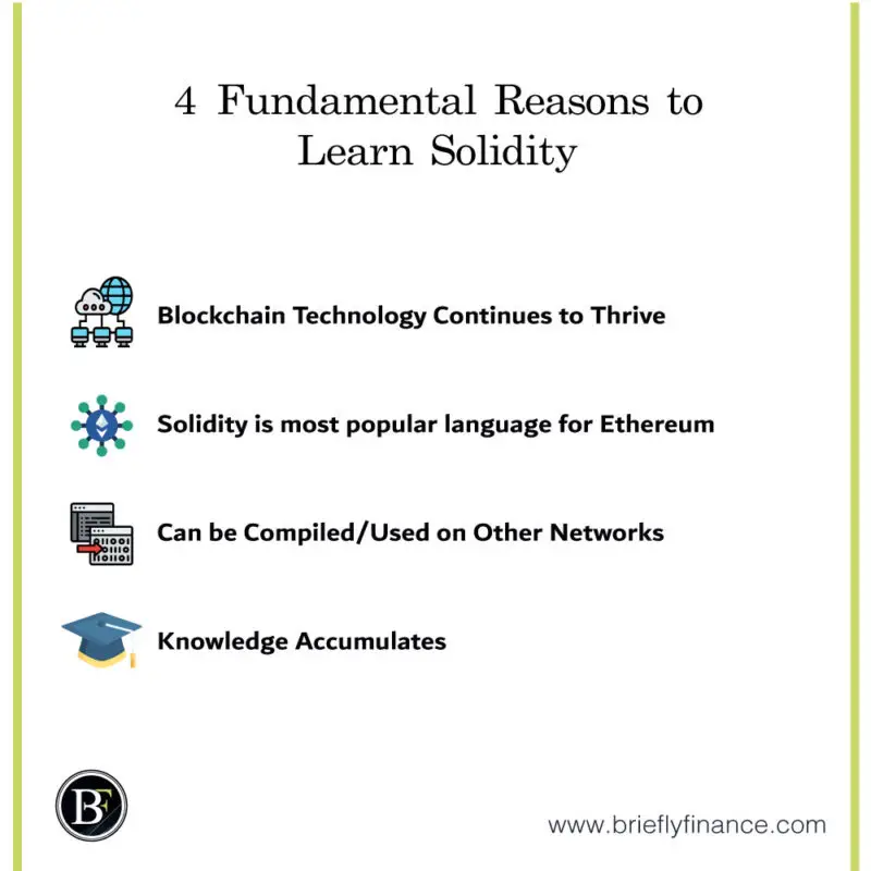 4 Fundamental Reasons on why you should Learn Solidity 4 Fundamental Reasons on why you should Learn Solidity